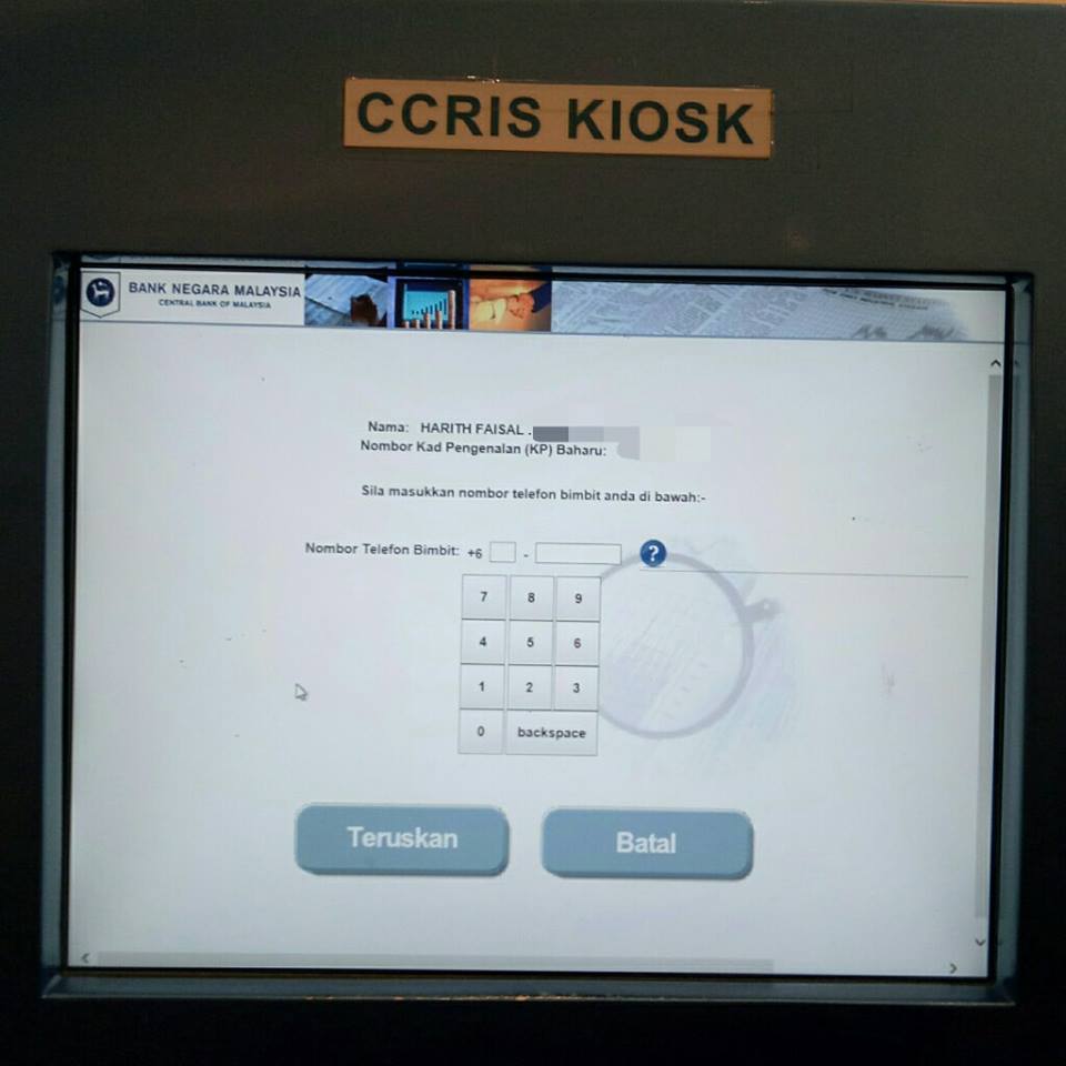 Semak CCRIS Online Melalui Sistem eCCRIS Bank Negara Malaysia