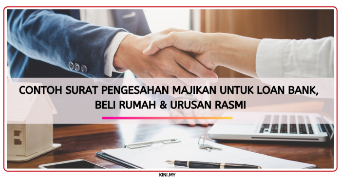 Contoh Surat Pengesahan Majikan Untuk Loan Bank, Beli Rumah & Urusan Rasmi
