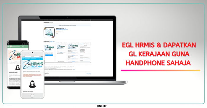 eGL HRMIS & Dapatkan GL Kerajaan Guna Handphone Sahaja