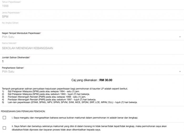 Cara Dapatkan Sijil Peperiksaan PMR/SPM Hilang Secara Online. Lebih ...