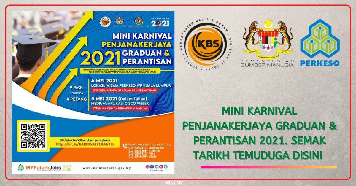 Mini Karnival PenjanaKerjaya Graduan & Perantisan 2021. Semak Tarikh ...