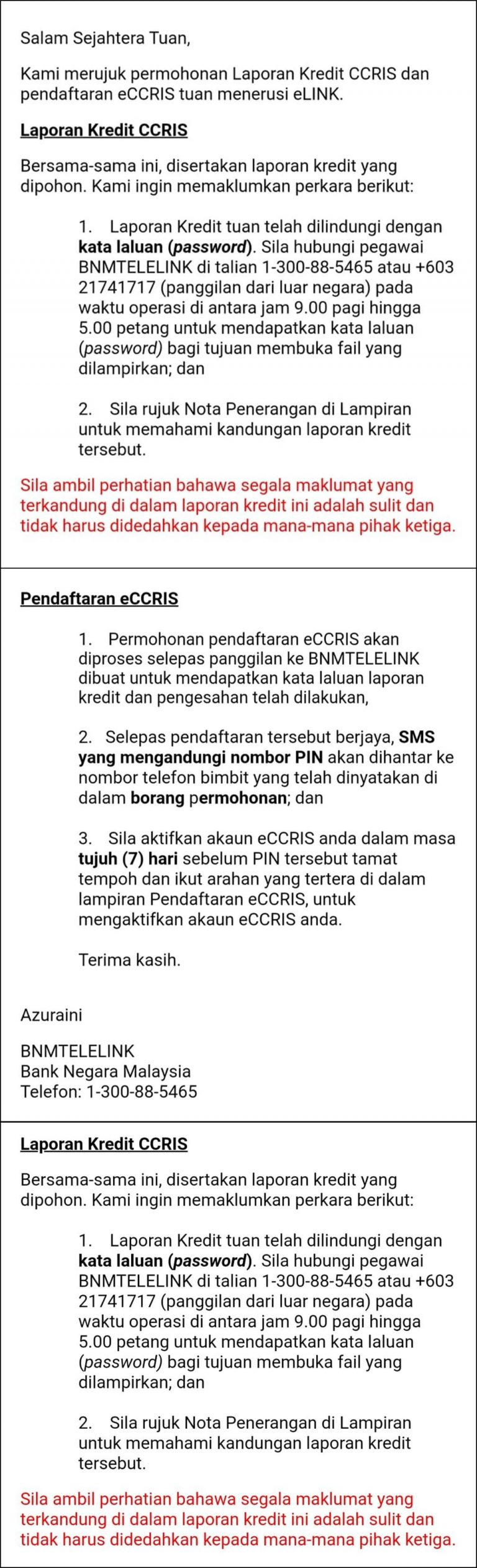 eCCRIS BNM Online Sepenuhnya. Ini Cara Daftar & Download Laporan CCRIS ...