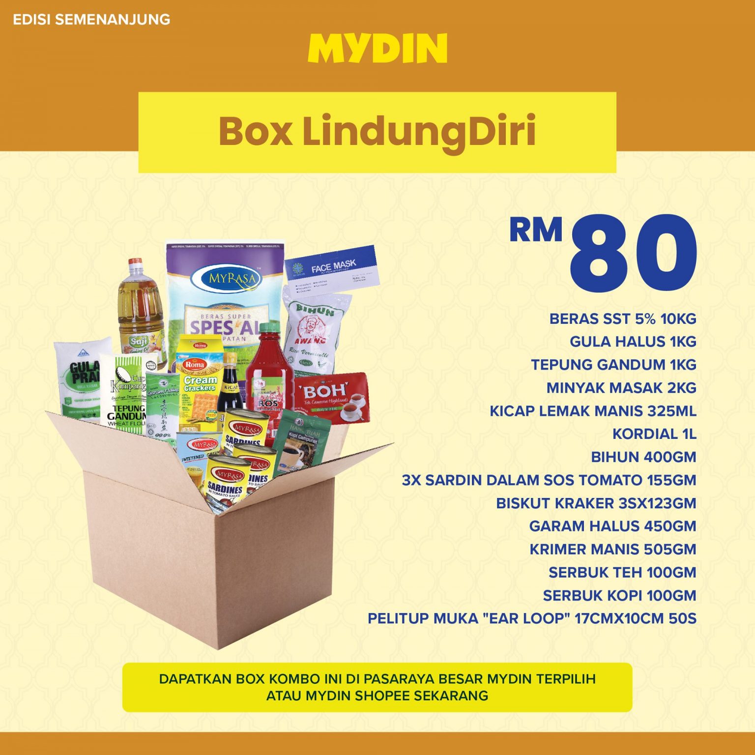 Jiran Dalam Kesusahan? Maklumkan Pada Mydin Prihatin & Mydin Akan Tolong Anda Dalam Tempoh 24 Jam